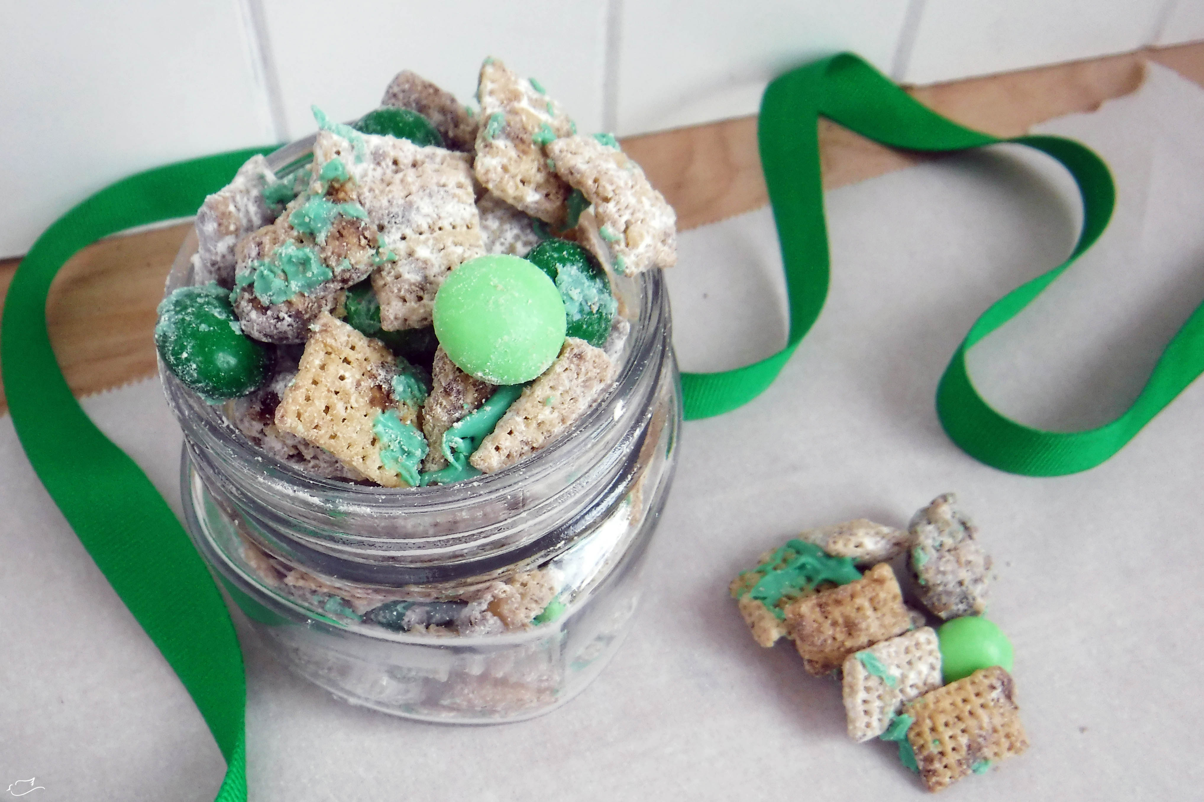 leprechaun muddy buddies mix - Little Dove Blog