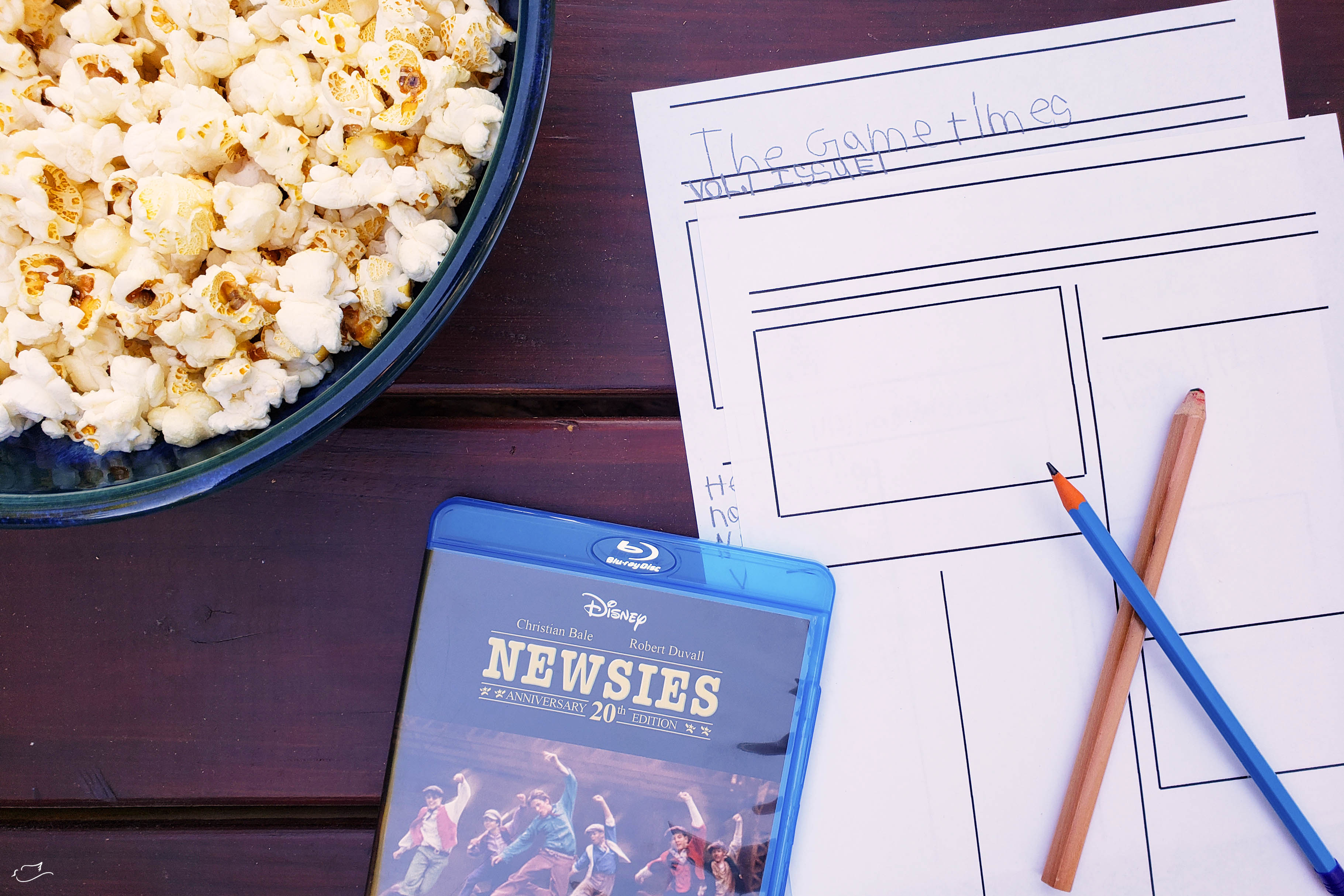 Newsies homeschool lesson and printable - Little Dove Blog