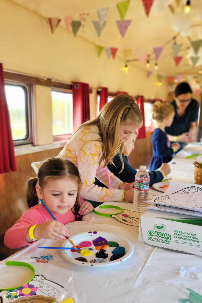 ride the River Fox Train Easter egg express - Little Dove Blog