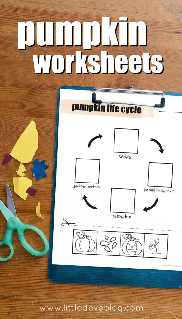 pumpkin worksheets for elementary school - Little Dove Blog