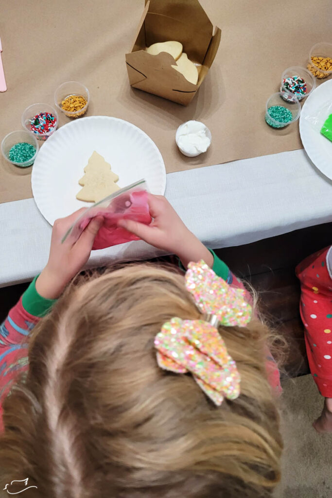 cookie decorating party: a fun Christmas activity - Little Dove Blog