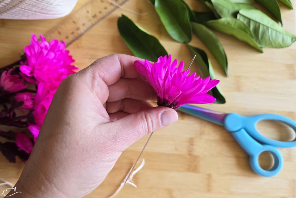 easy rainbow floral lei - Little Dove Blog